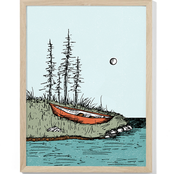 Jenna's Doodles - Canoe Print – The Canadian Canoe Museum's Store