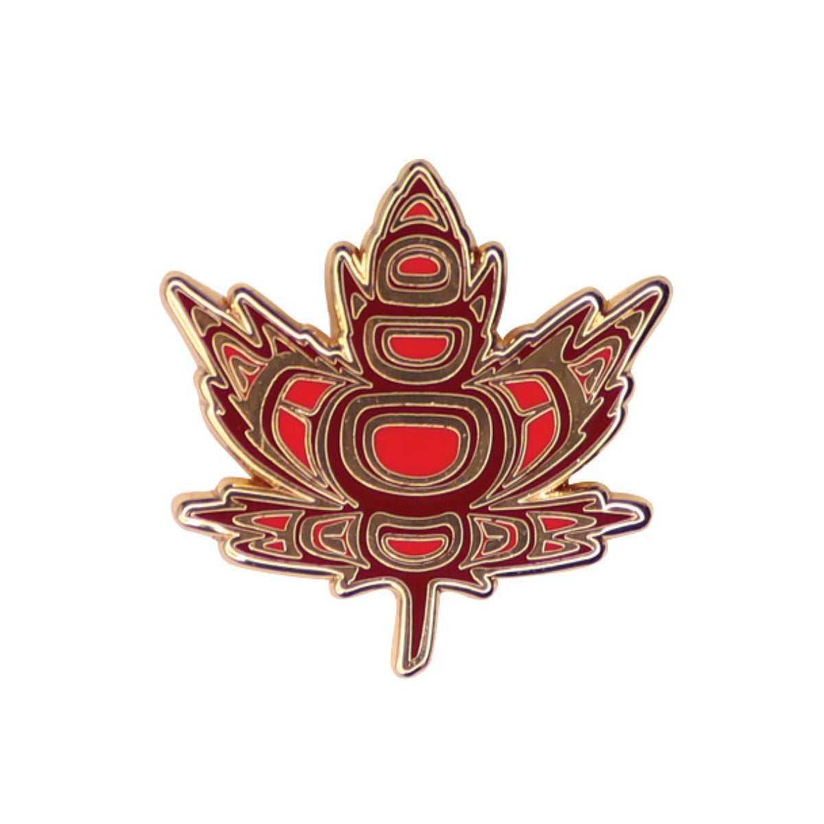 Indigenous Maple Enamel Pin – The Canadian Canoe Museum's Store