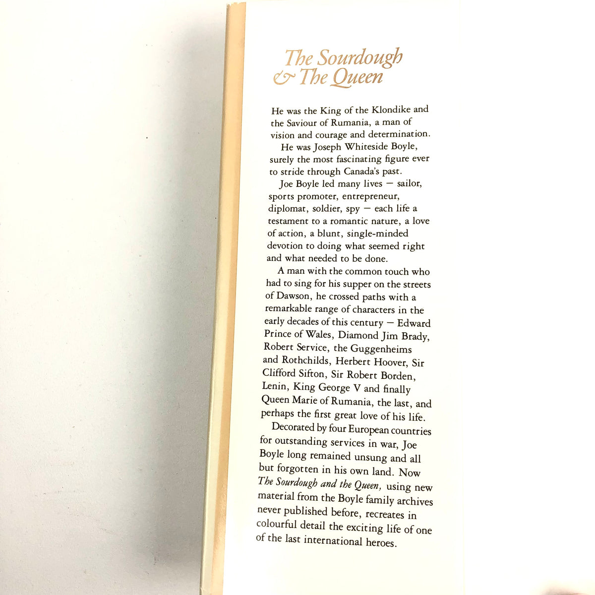 The Sourdough and The Queen: The Many Lives of Klondike Joe Boyle - Le ...