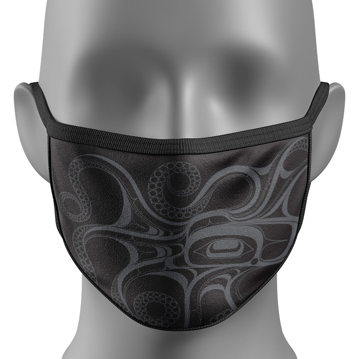 Reusable Cotton Face Mask - Haida Octopus – The Canadian Canoe Museum's ...