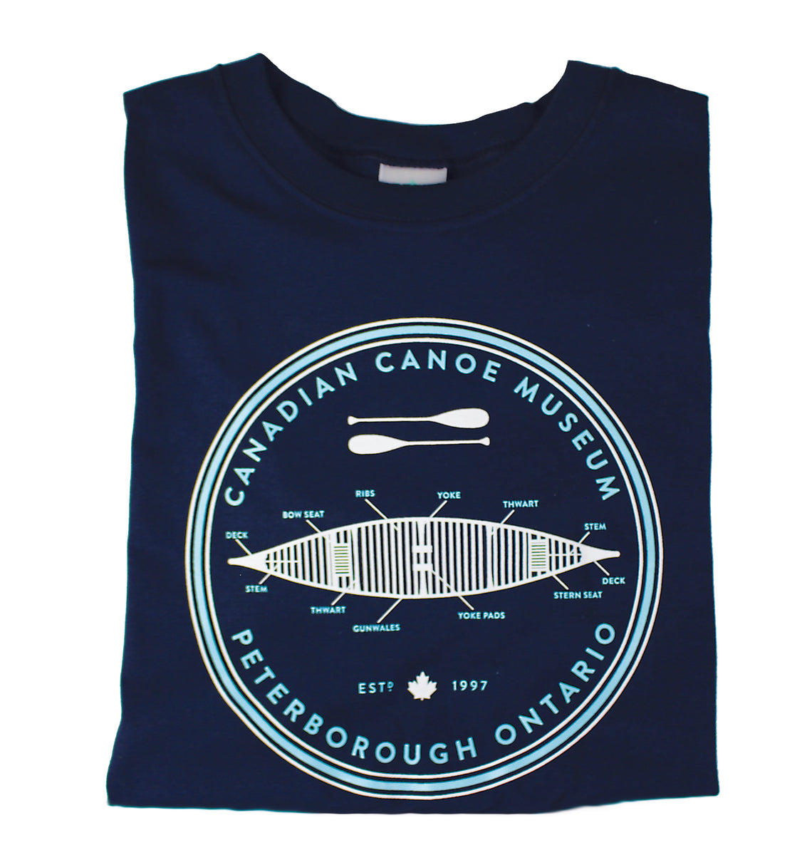 The Canoe Tee - Navy – The Canadian Canoe Museum's Store